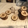 Farmhouse Wedding Table Decor Rustic Wedding Table Numbers Wood Slice ...