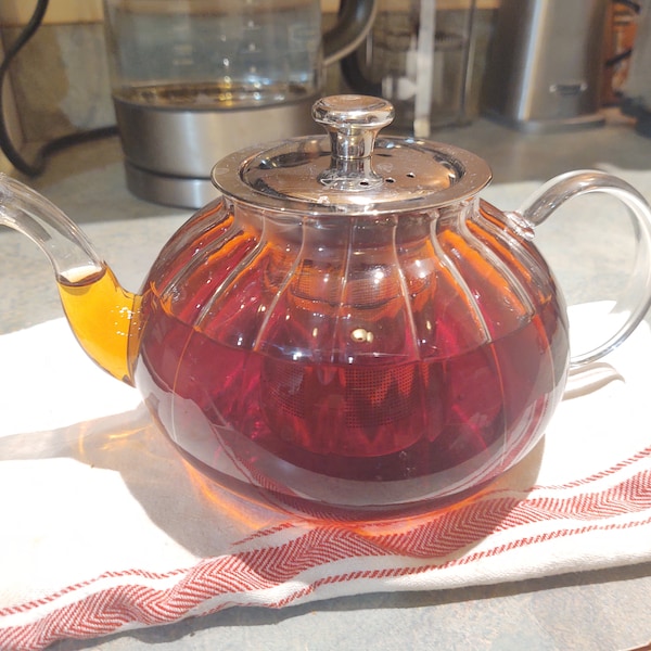 Vienna Glass Teapot With Removable Infuser - Etsy