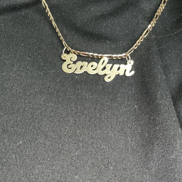 14K, 10K Solid Gold Personalized Name Pendant With Flower Design ...