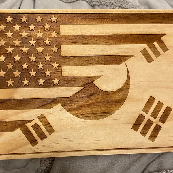 2-12 Artillery Wooden Engraved Flag, 2nd Battalion 12th Field Artillery ...