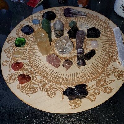 Tree of Life Grid Crystal Grid Altar Decoration - Etsy