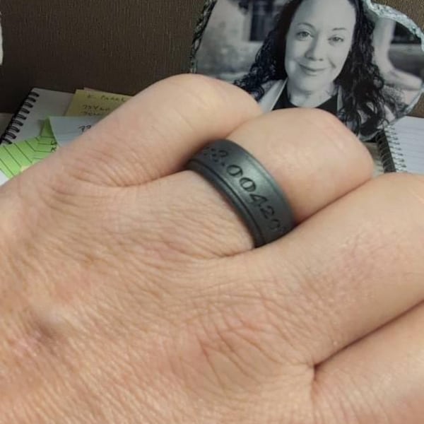 Tiki Silicone Ring - Warrior of Wisdom, Personalized Wedding Ring Men ...