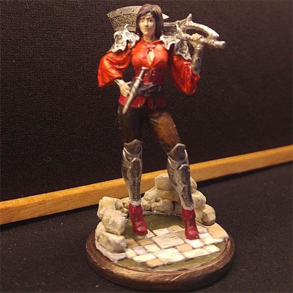 Dark Elf Warrior Miniatur Fighter Varik Dun Ate Tabletop Spiele RPG ...