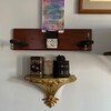 Vintage Faux Wood Sconces Set of 2 - Etsy