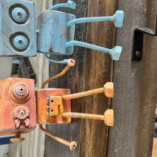 14 Giant Rustic Robot Steampunk Robot Space Robot Old Robot Welded Art ...