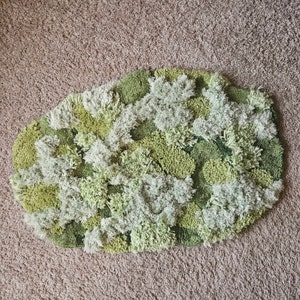 Custom Thick Moss Rug,turfted Wool Rug ,foerest Artificial Area Rug ...