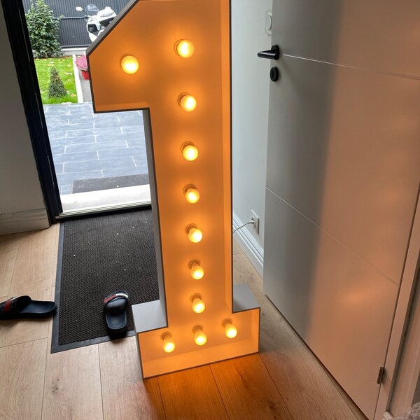 4 Ft Giant Birthday Numbers 40 Inches 48 Inches Big Large Marquee ...