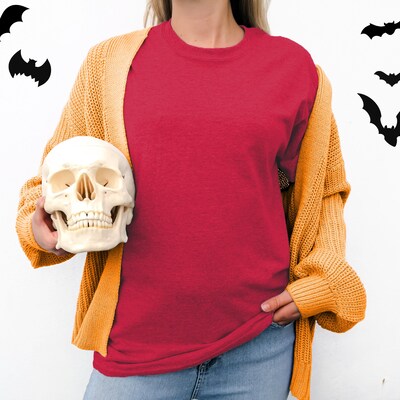 Heather Orange Gildan 64000 Mockup Gildan Heather Orange - Etsy