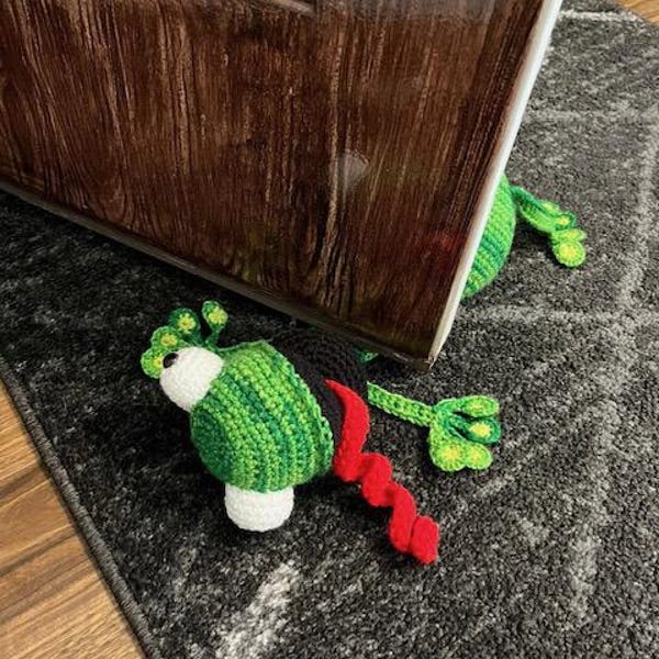 The Original Squashed Frog Door Stopper Amigurumi Instant Download PDF ...