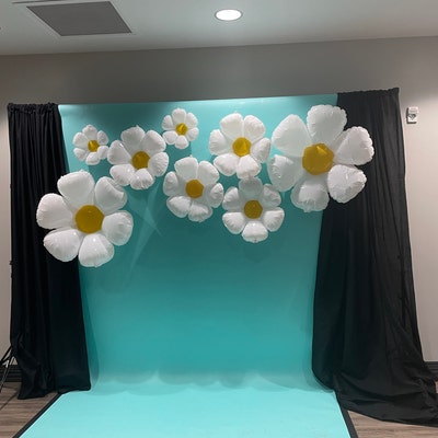 Set of TWO Giant Daisy Balloons Balloon Garland Kit Daisy Foil Mylar ...