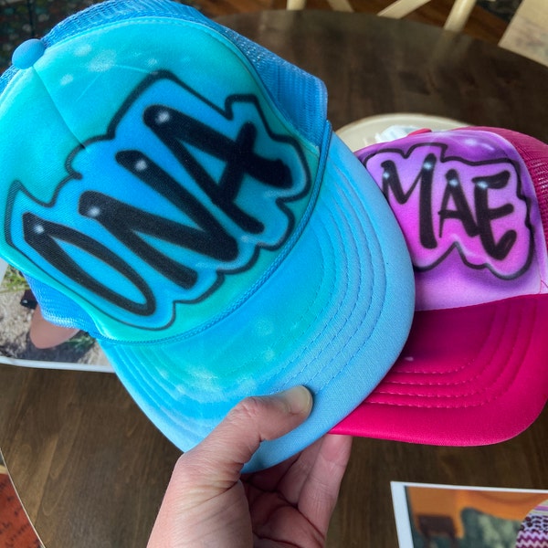 Airbrush Graffiti Hat Design | Free Shipping - Etsy