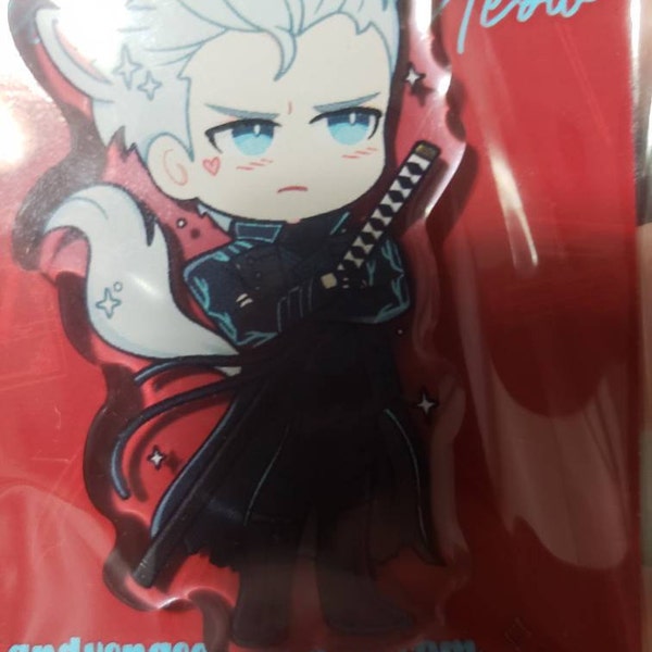 Devil May Cry Kitty Acrylic Charm Keychains - Etsy