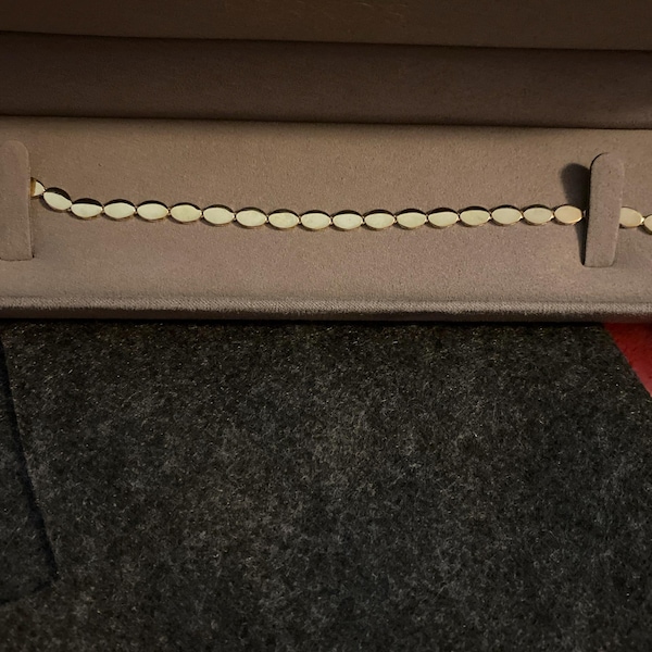 Gold Bracelet, 14k Gold Oval Link Bracelet, Stacking Gold Bracelet ...