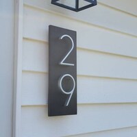 Horizontal House Number Sign House Number Plaque Address - Etsy Canada