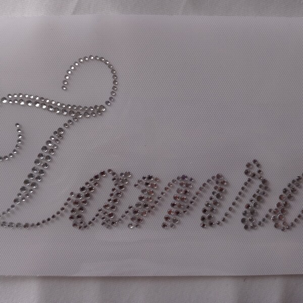 Small Passion Cursive Script Font-personalize a Phrase or Name-iron on ...