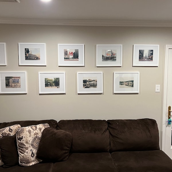 Philadelphia Wall Art Print Set, Black and White Photography ...