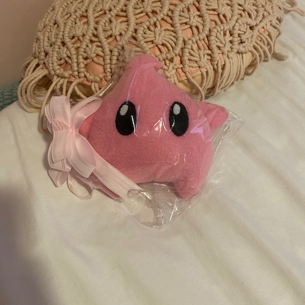 Luma Plushie, Pink Soft Star, 8 in and 5.5 In, Handmade Stuffed Animal ...