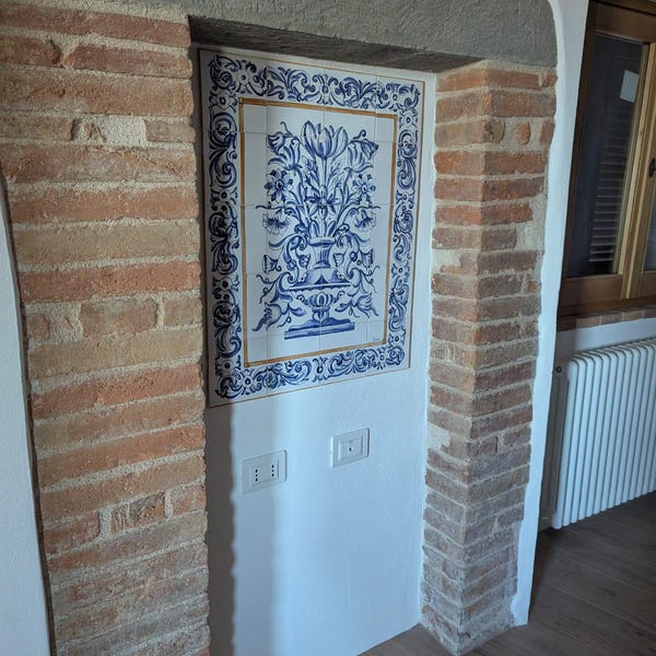Olive Tree Whit Birds. Tile Mural, Tradicional Ceramic. Clasic Desing ...