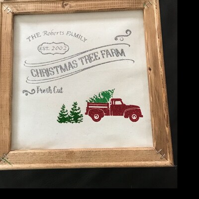 Christmas Tree Farm name and Date Blank SVG, PNG, JPEG - Etsy