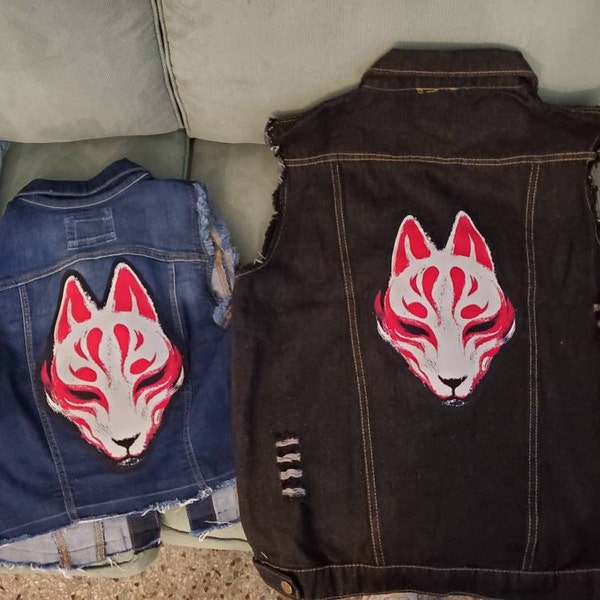 Babymetal Kitsune Mask Back Patch 28cm Cosplay Costume Patch - Etsy