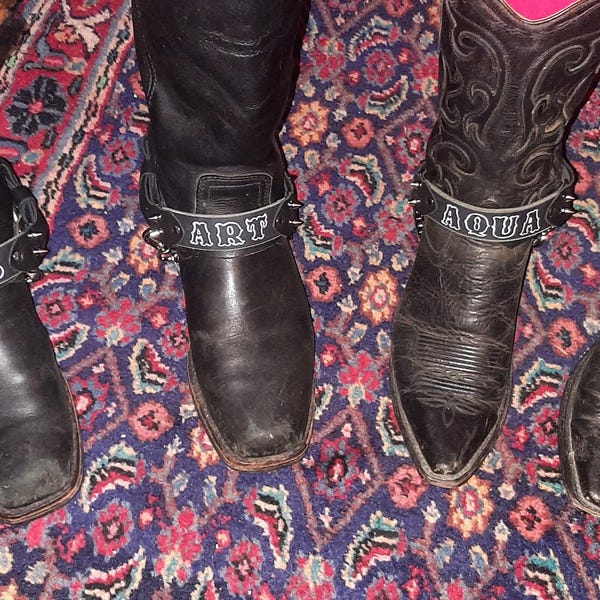 CUSTOMIZABLE - Custom Leather Boot Harness Set - Etsy
