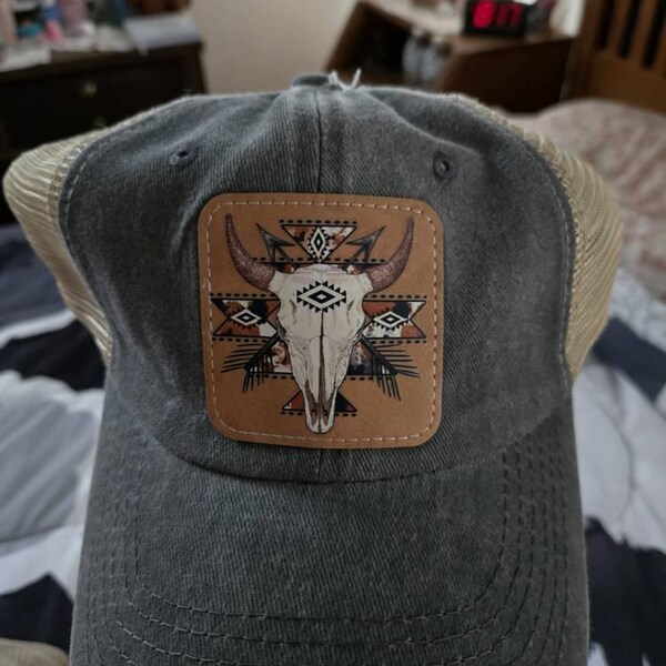 5 Pack Blank Sublimation Laser or DTF Patches Rectangle Brown Faux Leather Threaded 3” X 2” With ...