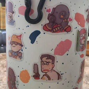 TF2 / Clear Sticker Sheet - Etsy
