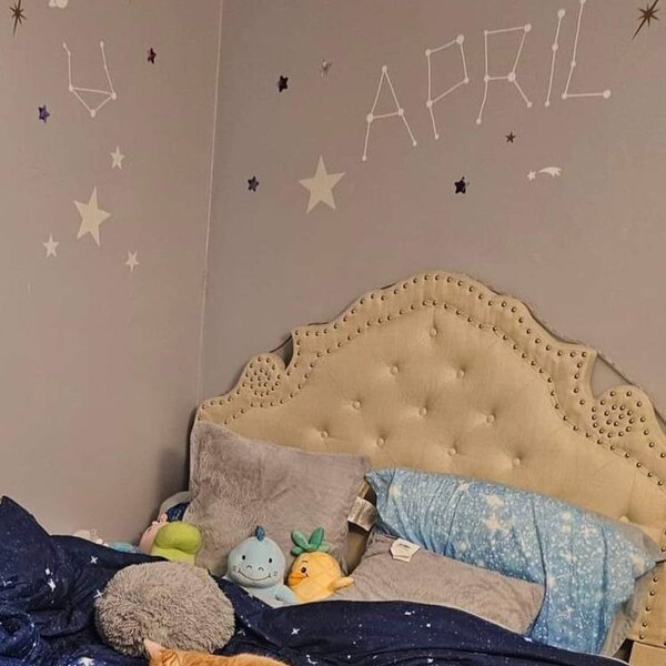 Star Name Wall Decal/ Space Sticker/ Constellation Personalized Stars ...
