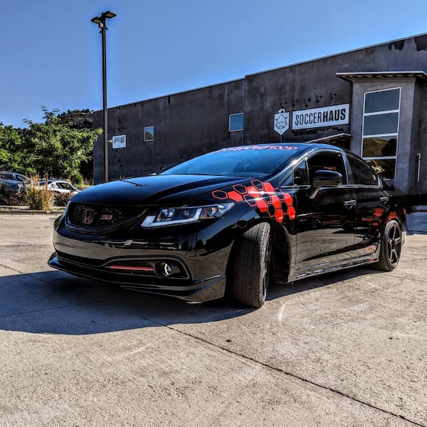 Hexagon / Honeycomb JDM Car Decal Sticker 4.5inch / Hex Side Vehicle ...