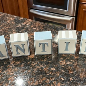 Custom Baby Name Blocks Baby Gift Baby Shower Newborn Nursery - Etsy