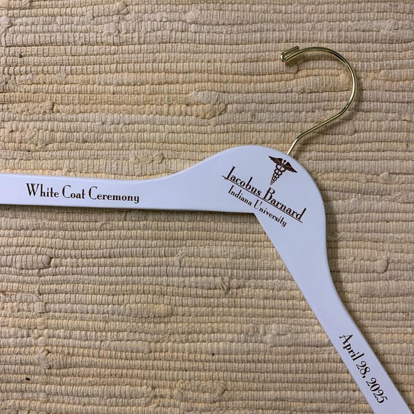 1st White Coat Hanger, Personalized Nurse Practitioner Hanger, Nurse ...