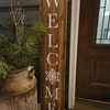 Christmas Welcome Sign - Winter Porch Decor - Let It Snow Sign ...