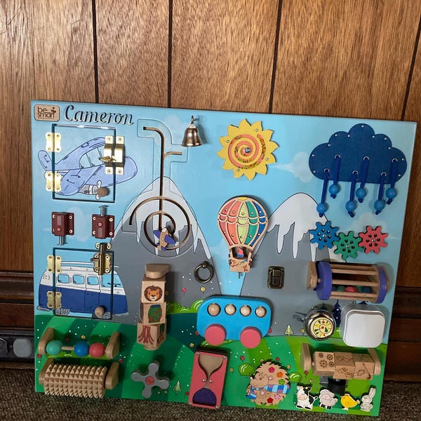 Busy Board Space Theme | Busyboard | Sensory Board | Travel Busy Board ...