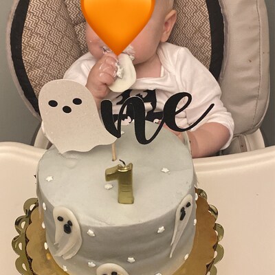 Halloween Birthday Cake Topper, Halloween One Cake Topper, Spooky One ...