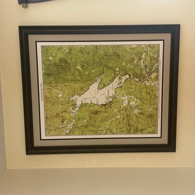 Surry County 1921 Old Wall Map North Carolina With Homeowner Names ...