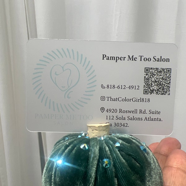 Translucent Business Cards, Matte Plastic Cards, Frosted Plastic ...