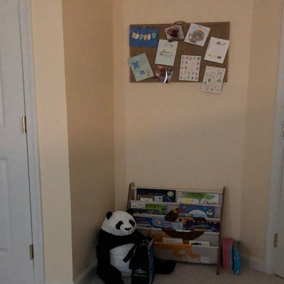 PHOTO or Message PEG & Push PIN Hessian Board / Rustic Burlap Polaroid ...