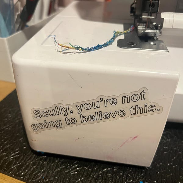 Alien Meme Subtitle Sticker | Television Show, Scully, Mulder ...