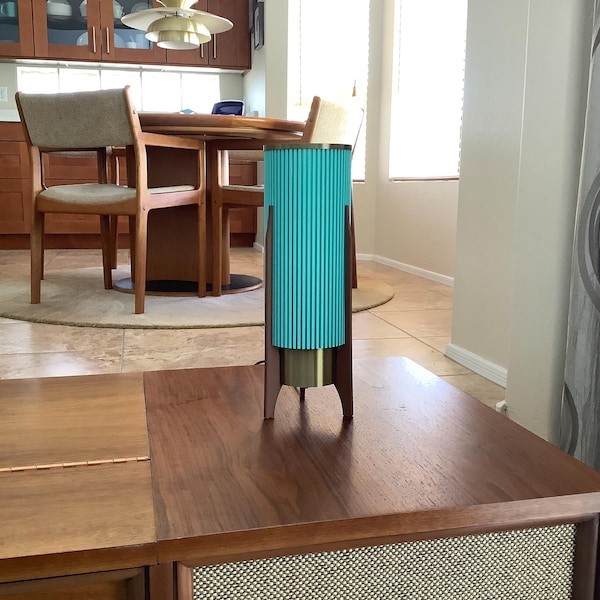 Mid Century Modern Rocket Lamp - Etsy
