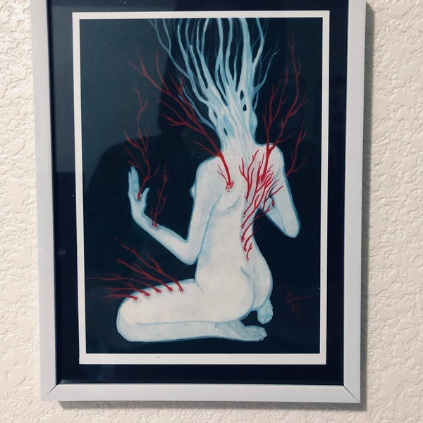 Red Veins / 5 X 7 Matte Fine Art Print / Strange / Surreal / Dark Art ...