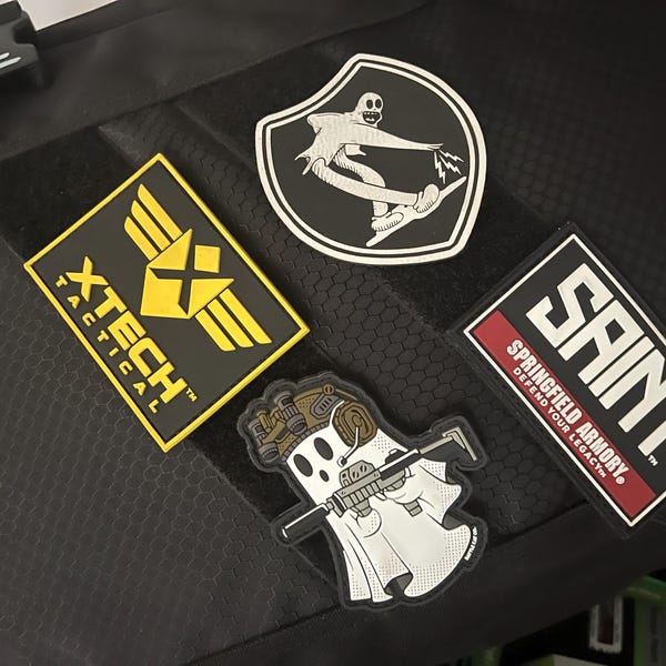 Memento Mori Morale Patch ,grim Reaper With Nods Patch, Goon Patch ...