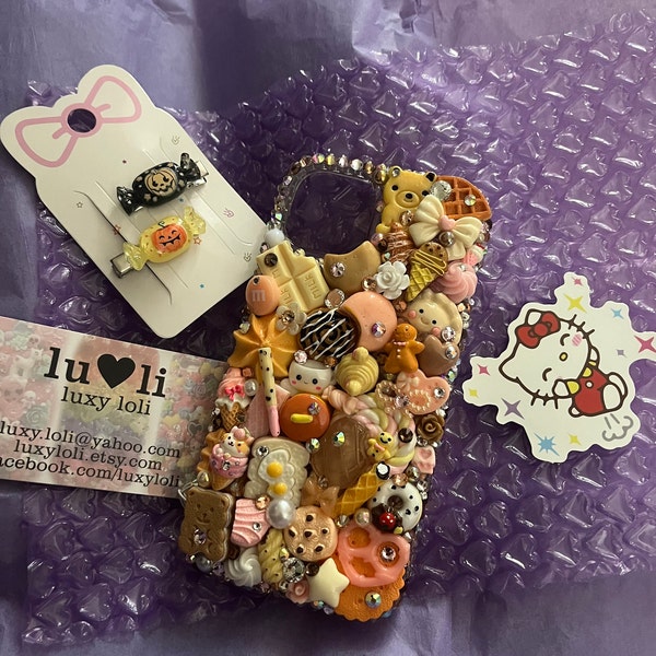 Custom Sweets & Bakery Treats Style Decoden Phone Case - Etsy