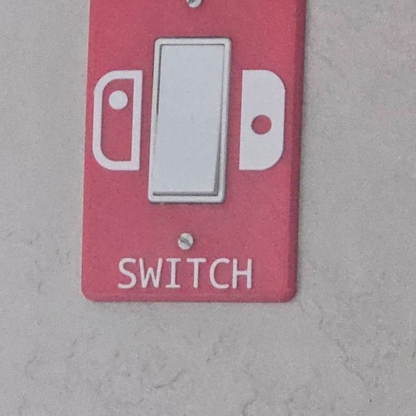 Nintendo Switch Light Switch Plate (rocker Switch) - Etsy