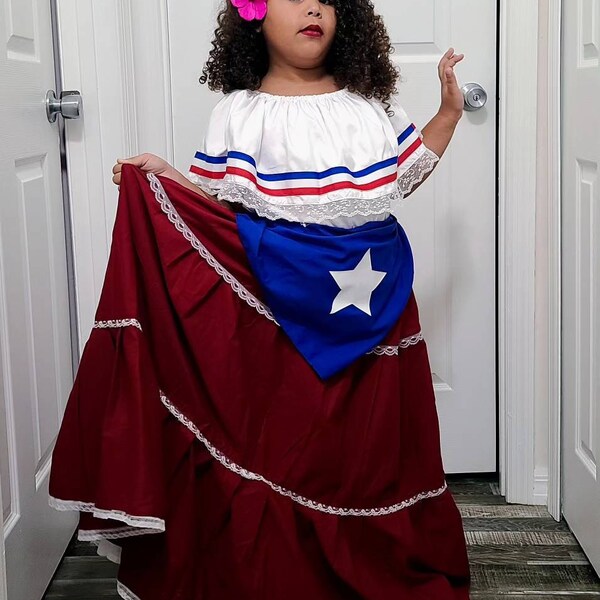 Puerto Rico Traditional Dress - Etsy