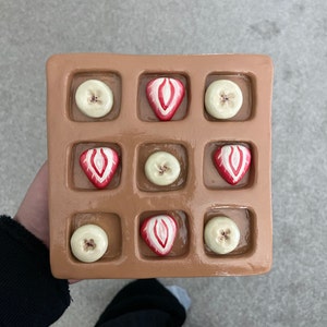 MINI Waffle Tic Tac Toe Game Set With Strawberry and Banana Slice Game ...