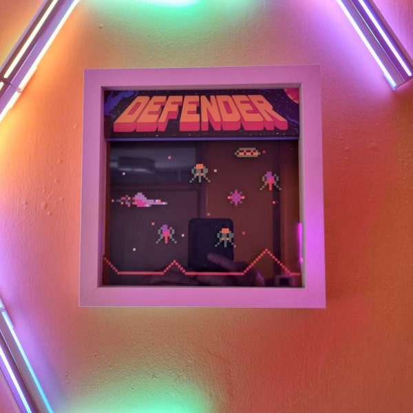 Super Mario World Pixel Art Shadow Box - Handmade - 3D Layered - Framed ...