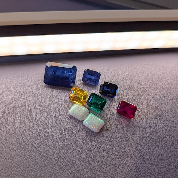 Blue Spinel Loose Rough Stone, Lab Created Blue Spinel Boules, Rough ...