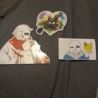 Fresh Ink Sans Undertale AU Vinyl Peeker Sticker - Etsy