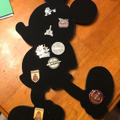 Mickey Mouse Pin Display Board. Showcase and Hold Your Pin Lot of 50 ...