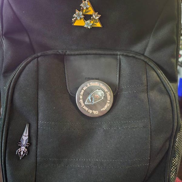 Xenoblade Enamel Pin - Hard Metal Rose Gold Monado Enamel Pin - Etsy